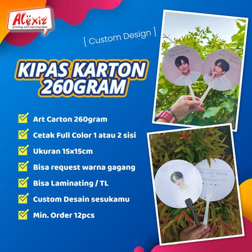 Jual CETAK KIPAS TANGAN KARTON MURAH 260Gram SATUAN DAN GROSIR ...