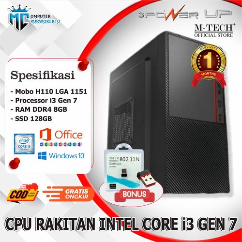 Promo PC Rakitan CPU Komputer Core i3 i5 i7 Gen 7 Dengan SSD 128GB Office/Gaming Siap Pakai - I5 ...