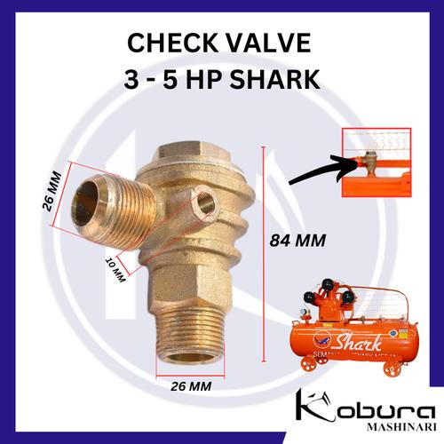 Jual Check Valve 3 - 5 HP Shark Klep Tangki Katup Satu Arah Kompresor ...