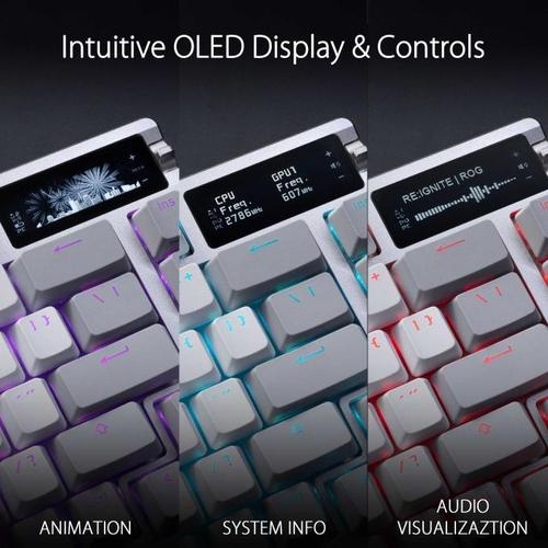 Jual ASUS ROG Azoth 75 Moonlight White Wireless Gaming Keyboard - ROG ...