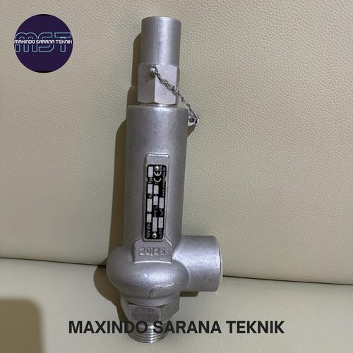 Jual Safety Valve 1" Inch Drat DN25 Stainless Steel 304 / PSV 100Bar ...