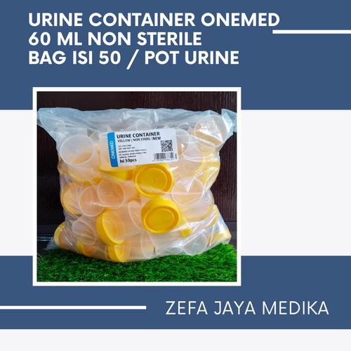 Jual Urine Container Onemed 60 ml Non Sterile bag isi 50 / Pot Urine ...