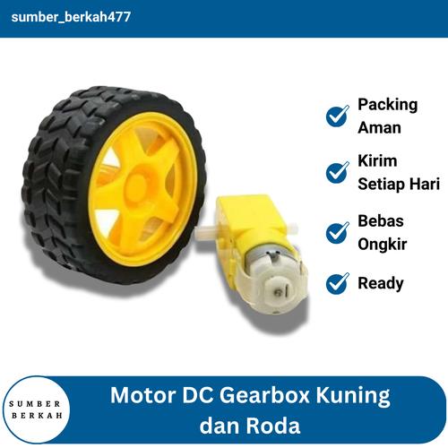 Jual Motor DC Gearbox Kuning + Roda - Gearbox Motor - Kota Surabaya ...