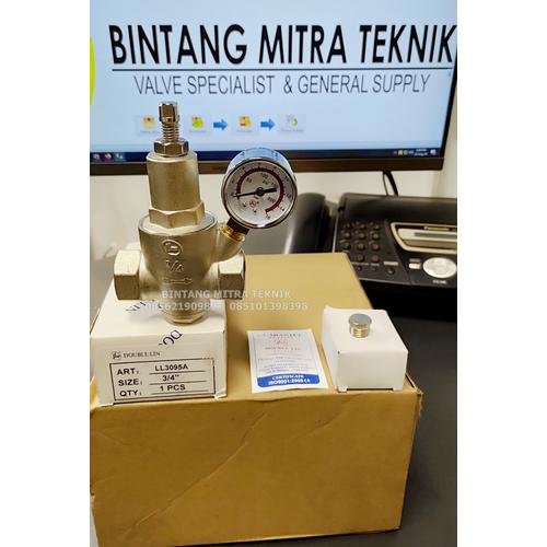 Jual PRV PRESSURE REDUCING VALVE DOUBLE LIN 3/4" DN20 PN16 + GAUGE ...