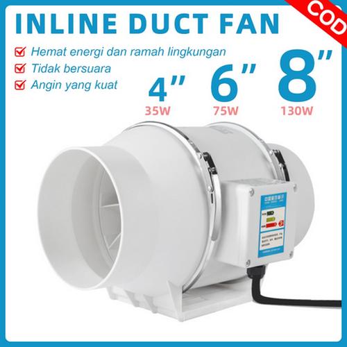 Jual Inline Duct Fan Booster Exhaust Blower Hisap Air Cooling Vent ...