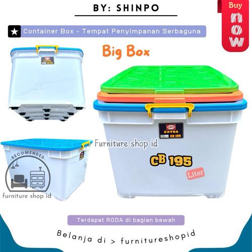 Jual Shinpo - Container Box Cb 195 Liter - Kotak Penyimpanan Serbaguna ...