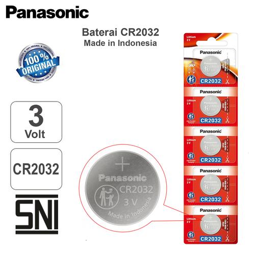 Jual Panasonic Lithium Coin Battery Baterai CMOS BIOS CR2032 Original ...