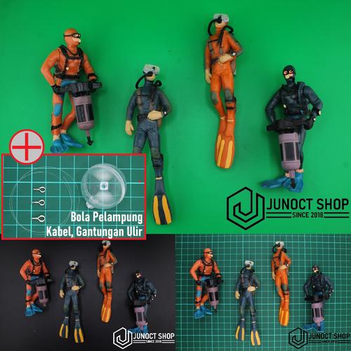 Jual Hiasan Aquarium Akuarium Terrarium Realistic Figure Diving Bor ...