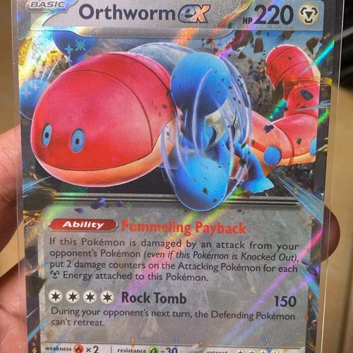 Jual Orthworm EX RR Foil SCRen 110/142 Stellar Crown Pokemon TCG ...