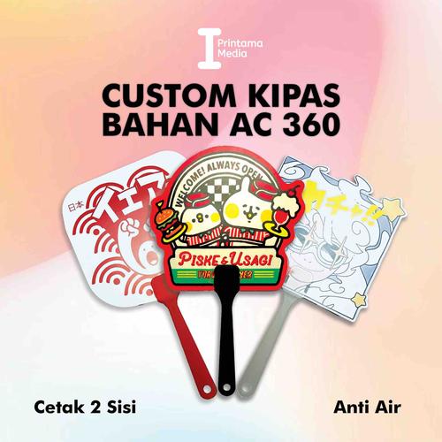 Jual Cetak Kipas Souvenir Custom Bahan Art Carton 360 - 1 Sisi - Kota ...