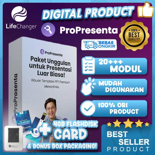 Jual 1000+ TEMPLATE PREMIUM POWERPOINT PRO PRESENTA ORI SIAP PAKAI + BONUS FLASHDISK CARD & BOX ...