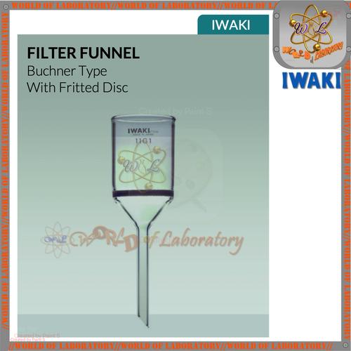 Jual IWAKI Filter Funnel, Buchner Type, with Fritted Disc, 4 Varian ...