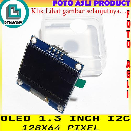Jual Oled 1.3 Inch IIC I2C 128x64 LCD Display Module - BluePCB_White - Jakarta Pusat - Permony ...