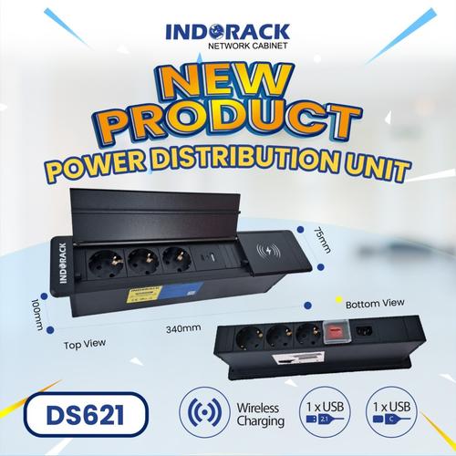Promo Stop Kontak PDU 3 Outlet Germany W USB Port Type C & Wireless Charger PDU3 DS621 Cicil 0% ...
