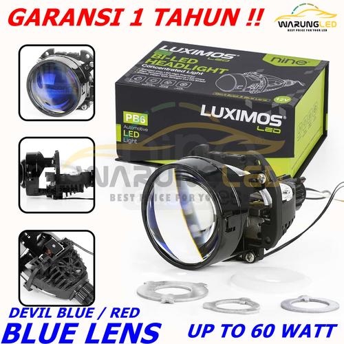 Jual LAMPU BILED MOTOR MOBIL 2.5 INCH 60 WATT DEVIL EYES BLUE LENS ...