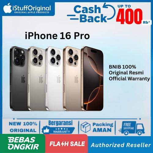 Promo Apple iPhone 16 Pro Titanium 128GB 256GB 512GB 1TB Desert White Black Natural Resmi ...