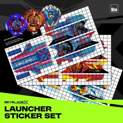 Jual Beyblade X Launcher Sticker Set (Winder, String, Grip) - Kab ...