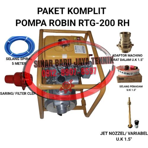 Jual PAKET POMPA PEMADAM ROBIN TIPE RTG-200 LH (2"INCHI ) SIAP PAKAI ...