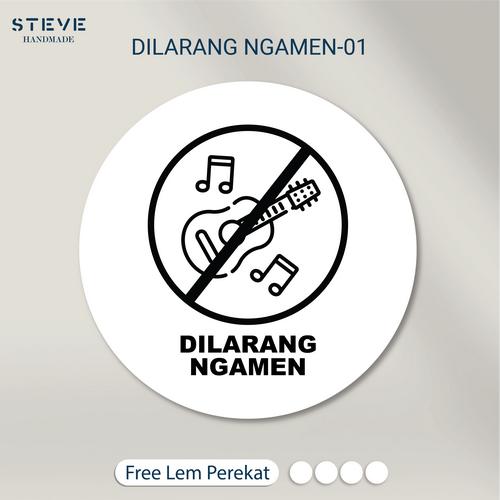 Jual Sign Board Dilarang Ngamen | Papan Tanda Dilarang Ngamen Label ...