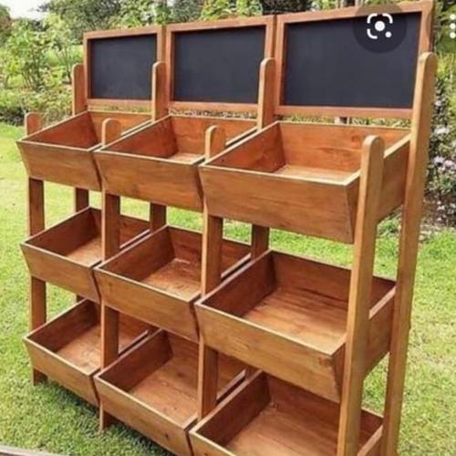 Jual Rak display toko/ snack/ buah/ Rak serbaguna Full Kayu Premium ...