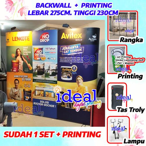 Jual Backwall Backdrop pameran seminar 3x3 lurus straight Lebar 275cm ...