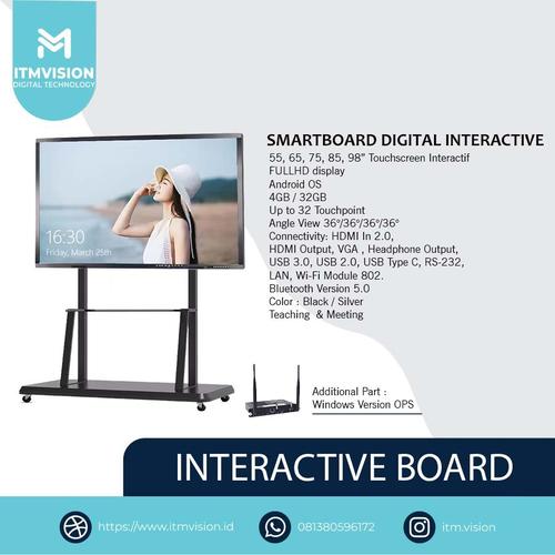 Jual Smartboard / Digital Interactive / Papan Tulis Digital 65Inch - SMARTBOARD SAJA - Kab ...
