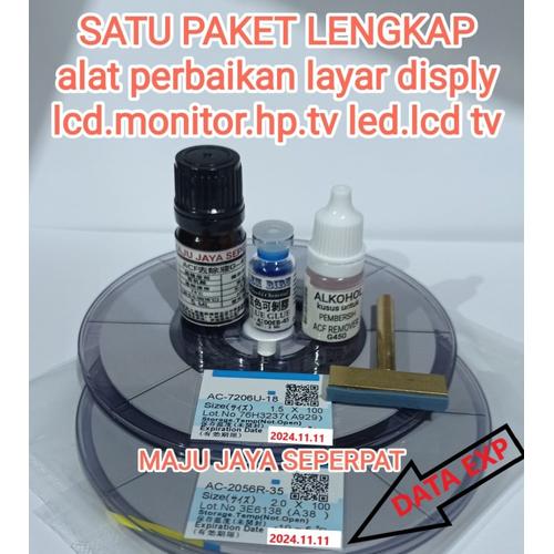 Jual PAKET ACF AC 7206U + MATA SOLDER T + acf remover G 450 Lem Lcd Perekat Flexible Cof ke lcd ...