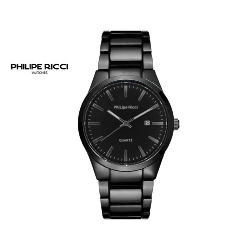 Promo PhiLipe Ricci Jam Tangan Pria Rantai Hitam 100% Ori Business ...