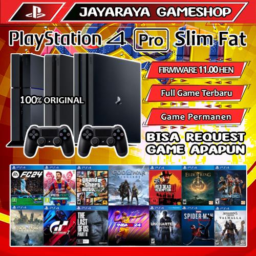 Jual PS4 Fat Slim Pro HEN 500GB 1TB Full Game PERMANEN - Fat | 1TB, 2 ...