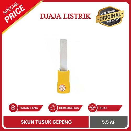 Jual Skun Tusuk Gepeng 6mm Sekun Kabel Pin Blade CL 5.5 AF- TEMBAGA ...