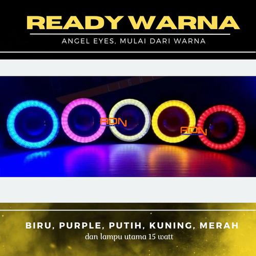 Jual FOGLAMP ANGEL EYES LUXEON 76mm dan 89mm LED HPL set - 76MM GREEN ...