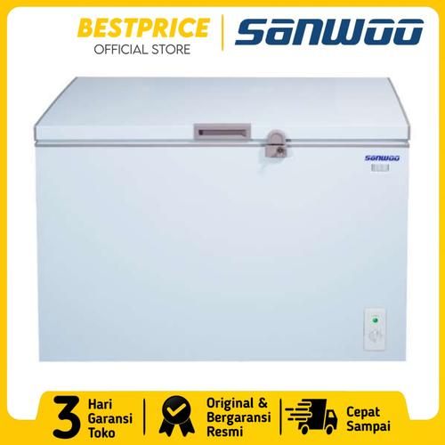 Promo CHEST FREEZER SANWOO 300 LITER SANWOO SWD-320DBD SWD320BD FREEZER ...