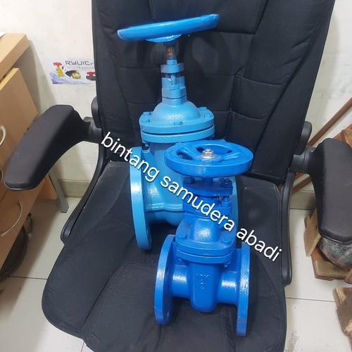 Jual gate valve cast iron 10" inch dn250 jis 10k gate valve flange 10 ...
