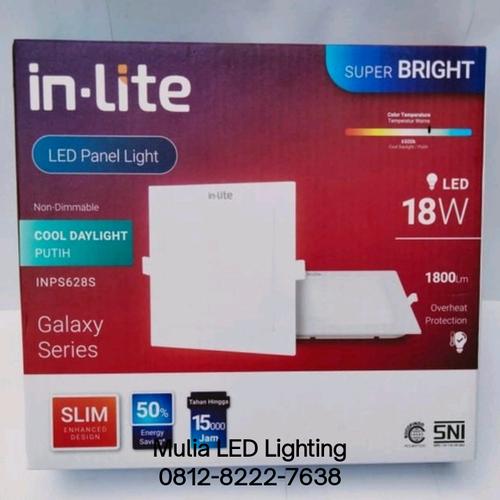 Jual Inlite Downlight Panel light Inbow Kotak 18 Watt 18Watt Series ...