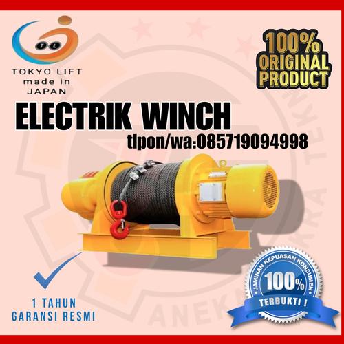 Jual electric Winch 1 ton × 100 meter 380volt TOKYOLIFT JAPAN - Jakarta ...