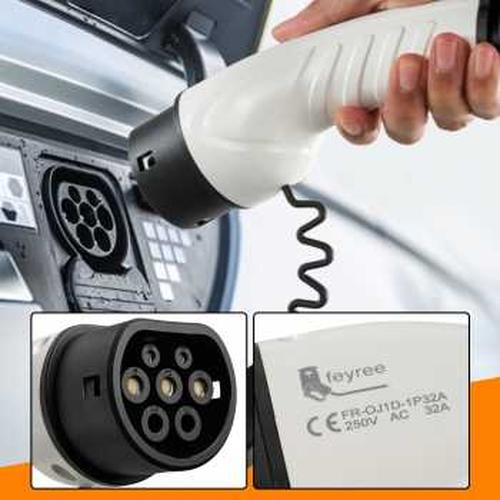 Jual Charger Mobil Listrik Portable Fast EV Charger 32A 7KW Type 2 ...