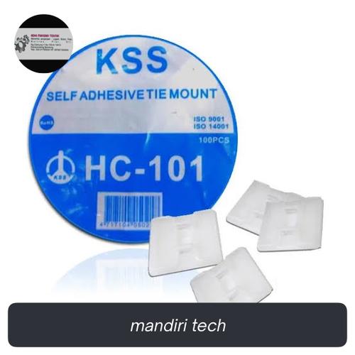 Jual Pengait Kabel KSS HC 101, Tie Mount Self Adhesive 20x20 - Hitam ...