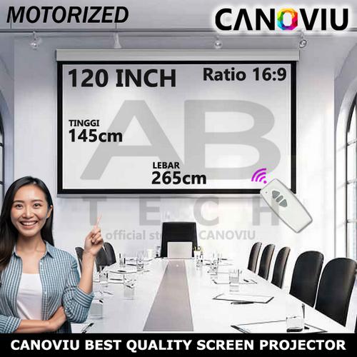 Jual Canoviu Screen Projector 120 Inch | Ratio 16:9 | Layar Proyektor ...
