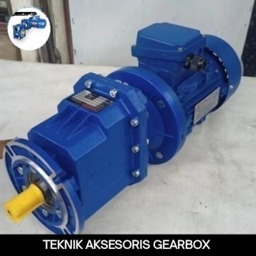 Jual Helical Gear Box CHCZ02 Rasio 6 +Motor 0.75kw 1hp 4Pole 3Phase ...