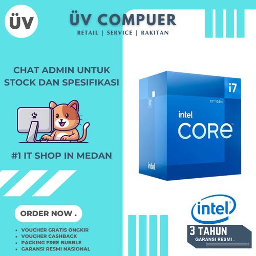 Promo Intel Core i7-12700F Processor CPU Gen 12 Alder Lake LGA1700 LGA-1700 BOX Garansi 3 Tahun ...