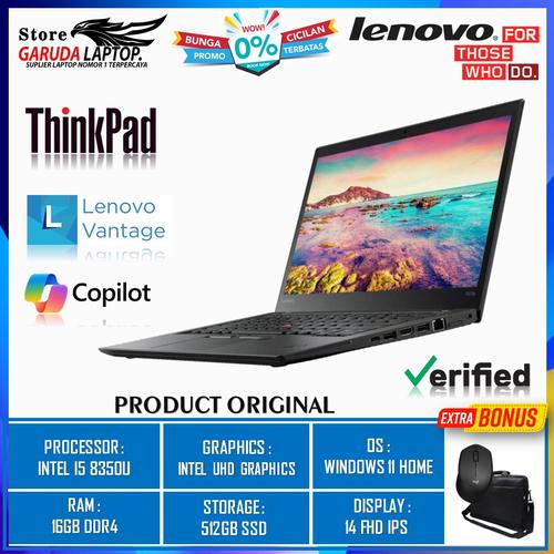 Jual Laptop Lenovo Thinkpad T480 16GB 512GB SSD FHD WIN10PRO Original ...