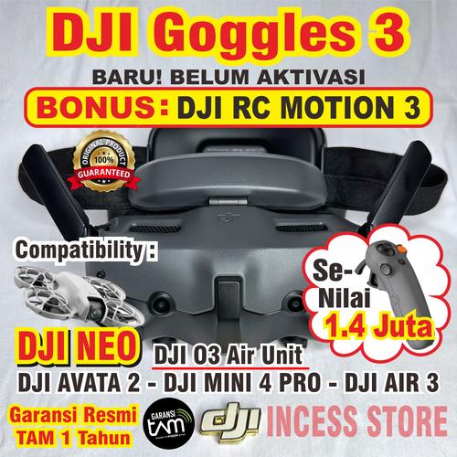 Jual DJI Goggles 3 G3 untuk DJI AVATA 2 DJI Mini 4 Pro DJI Air 3S DJI ...