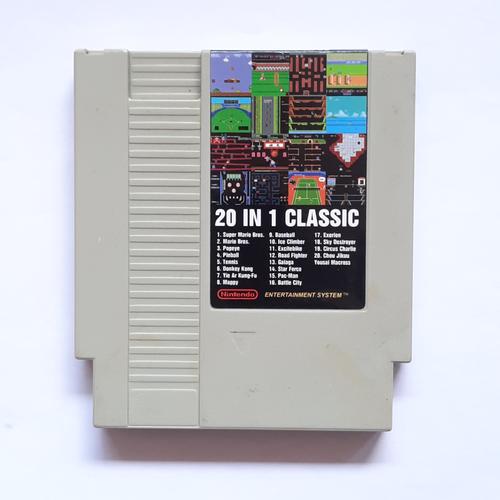 Jual Kaset Nintendo NES 20 in 1 No Repeat Classic Game Retro Jadul ...