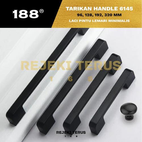 Jual Tarikan 6145-192 BLACK Handle Hitam Minimalis Pintu Lemari Laci ...