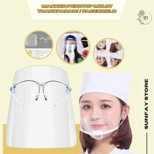 Jual Face Shield Kitchen Mask Chef / Masker Penutup Mulut Transparan ...