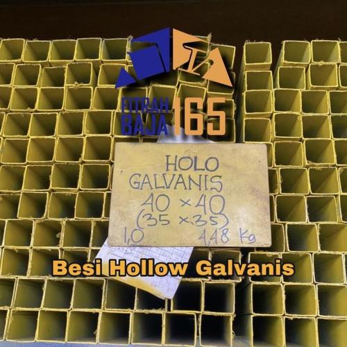 Jual BESI HOLLOW/HOLLO/HOLO GALVANIS UKURAN 35X35 TEBAL 1.0 (ASLI O.8 ...