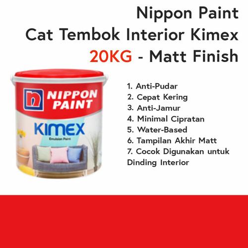 Jual Cat Tembok Nippon Paint Kimex Tinting / Mix / Oplos 20kg - Putih ...