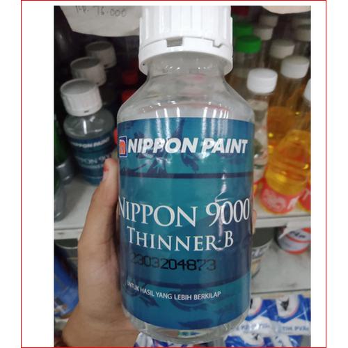 Jual Nippon 9000 thinner Kaleng O,5 ML Minyak Tiner Cairan Pengencer Cat Sintetis Enamel Cet ...