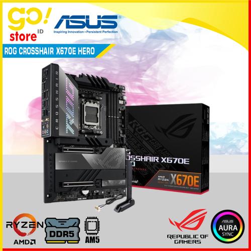 Jual Motherboard ASUS ROG CROSSHAIR X670E HERO Mobo AMD AM5 DDR5 ATX ...