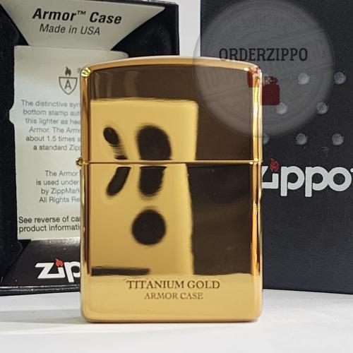 Jual Zippo Original Armor Titanium and Gold Plating 2 sisi Japan ...
